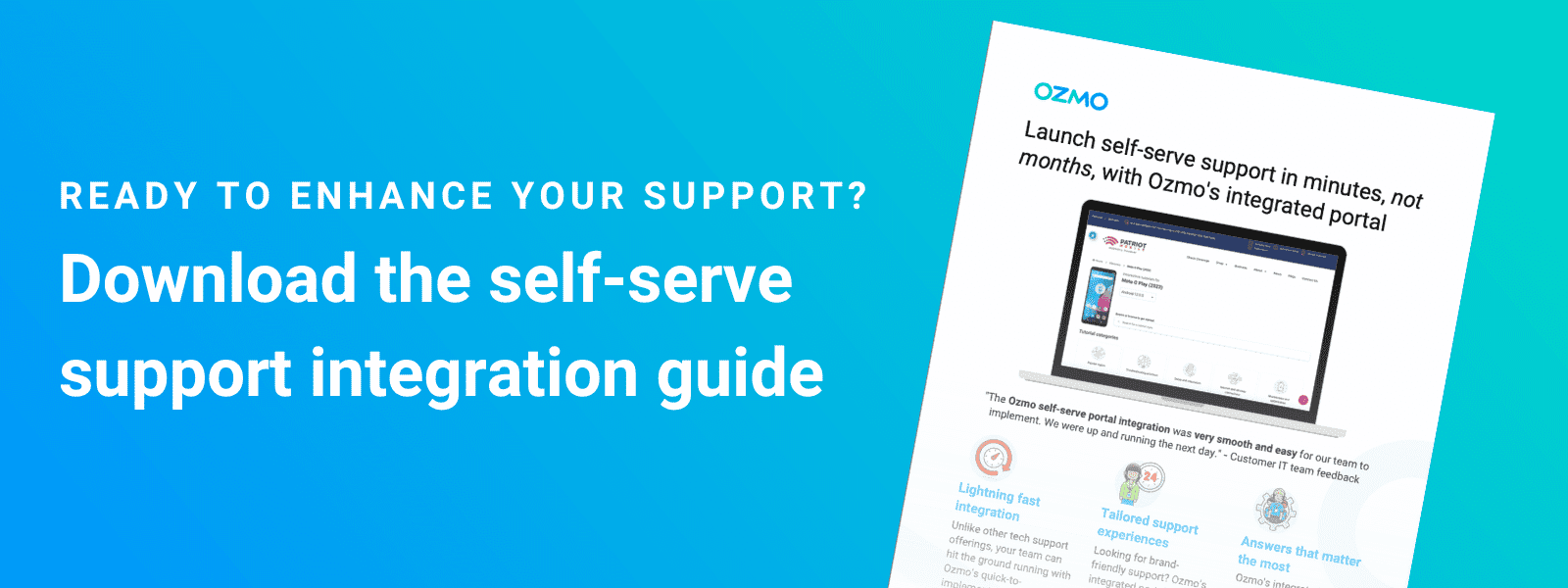 Customer self-serve: Another piece of holistic support - Ozmo