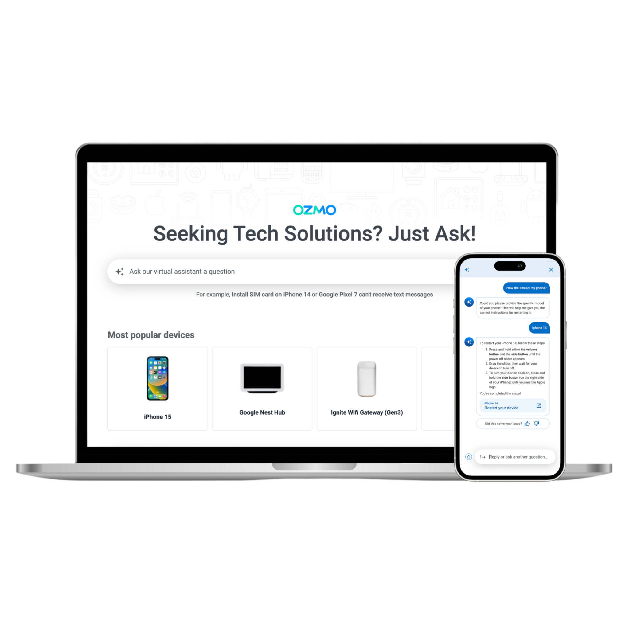 Ozmo Self Serve | CX made easy - Ozmo